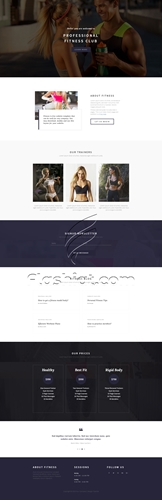 Fitness - Free HTML5 & CSS Template - Flashiat