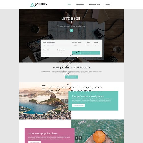 Journey - Free HTML5 & CSS Template - Flashiat