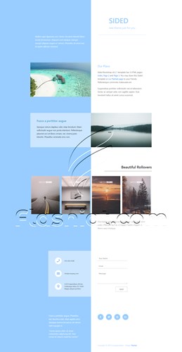 Sided - Free HTML5 & CSS Template - Flashiat