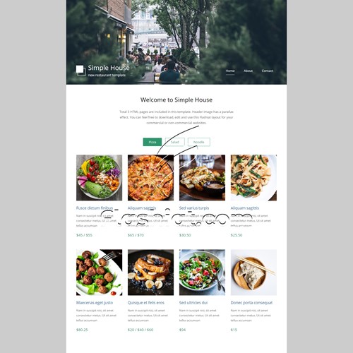 Simple House - Free HTML5 & CSS Template - Flashiat