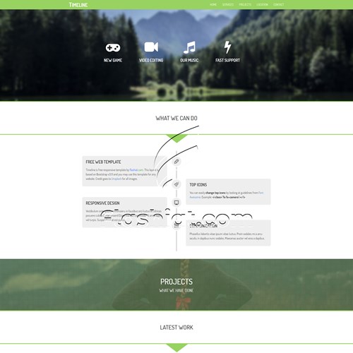 Timeline - Free HTML5 & CSS Template - Flashiat