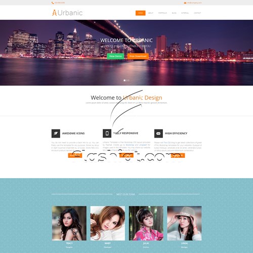 Urbanic - Free HTML5 & CSS Template - Flashiat